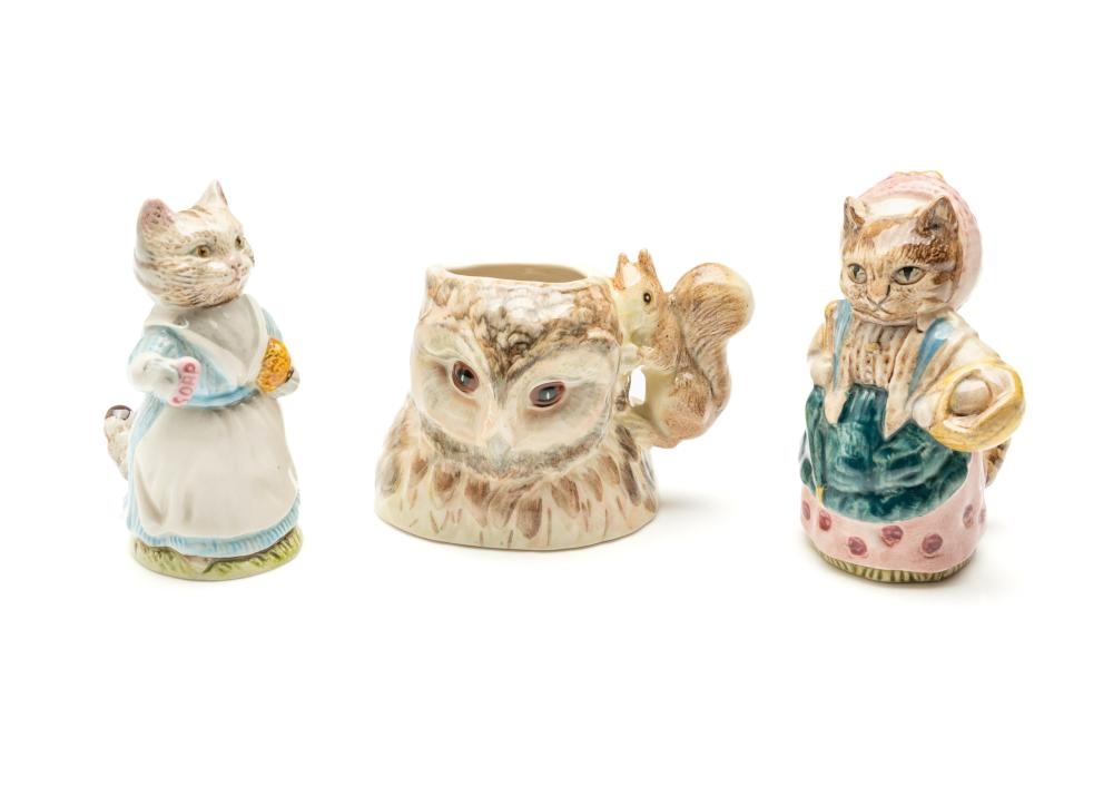 Beatrix Potter | A collection of three Beatrix Potter figures including ...