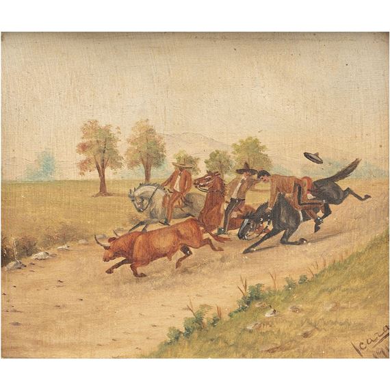 Ernesto Icaza | LAZANDO AL TORO | MutualArt