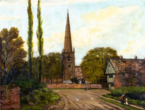 John Edward Goodall | Town Scene | MutualArt