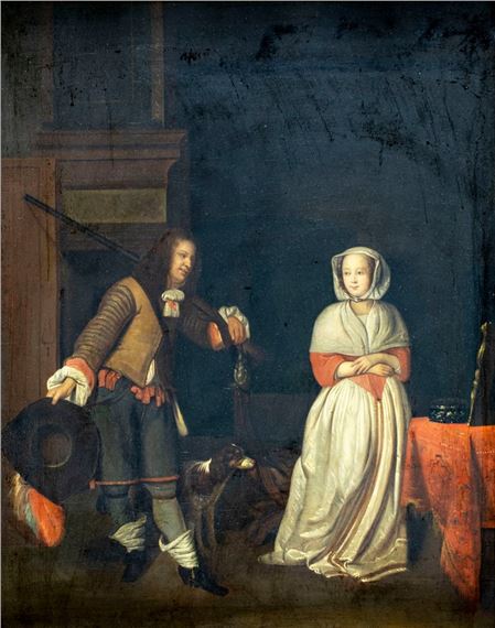 Gabriel Metsu | Huntsman and Lady | MutualArt