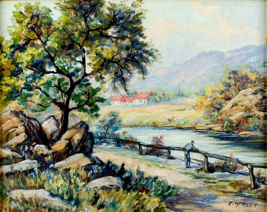 E. Street | Country River Landscape | MutualArt