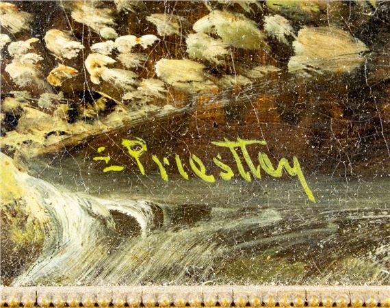 Edward Priestley | Waterfall Landscape | MutualArt