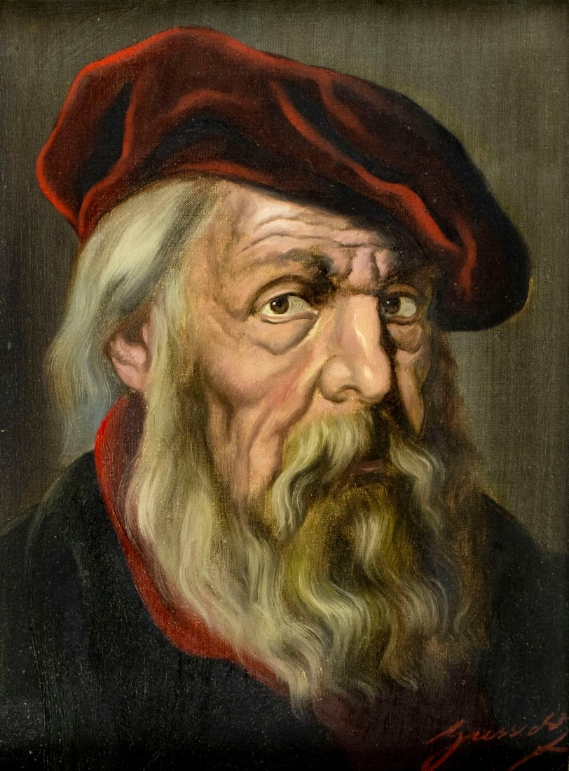 Jeno Gussich | Portrait of Old Man | MutualArt