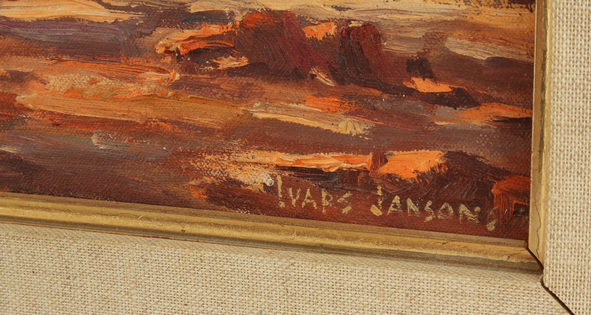 Ivars Jansons | gum trees in an extensive landscape with a mountain ...