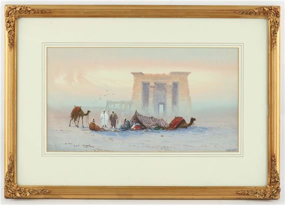 Douglas Houzen Pinder | a pair of scenes North African figures and ...