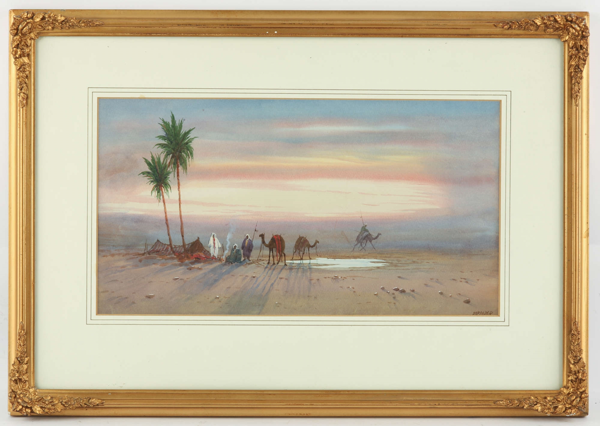 Douglas Houzen Pinder | a pair of scenes North African figures and ...