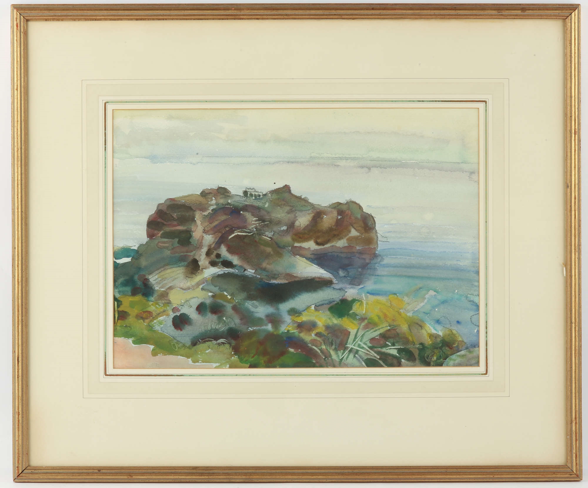 Hans Josef Weber-Tyrol | building on a rocky outcrop | MutualArt