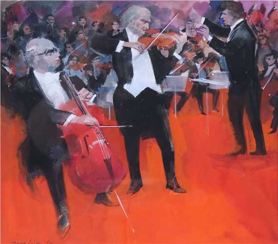 Frank Archer | Celebration - Brahms Double Concerto (89) | MutualArt