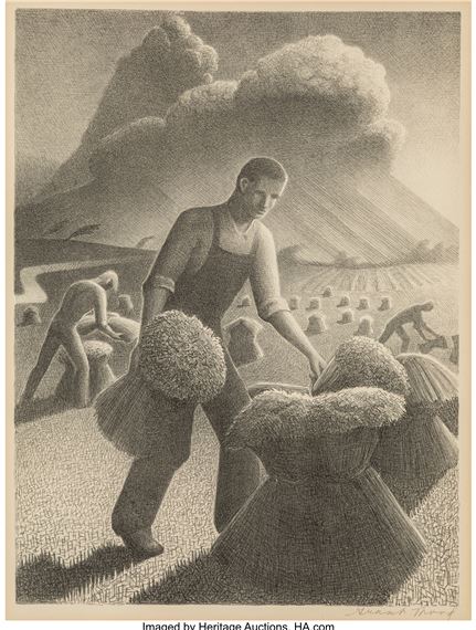 Grant Wood | Approaching Storm, 1940 (1940) | MutualArt
