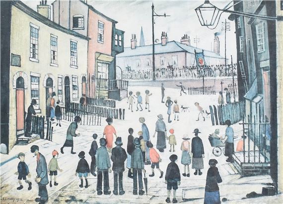 Laurence Stephen Lowry | A Procession (1974) | MutualArt