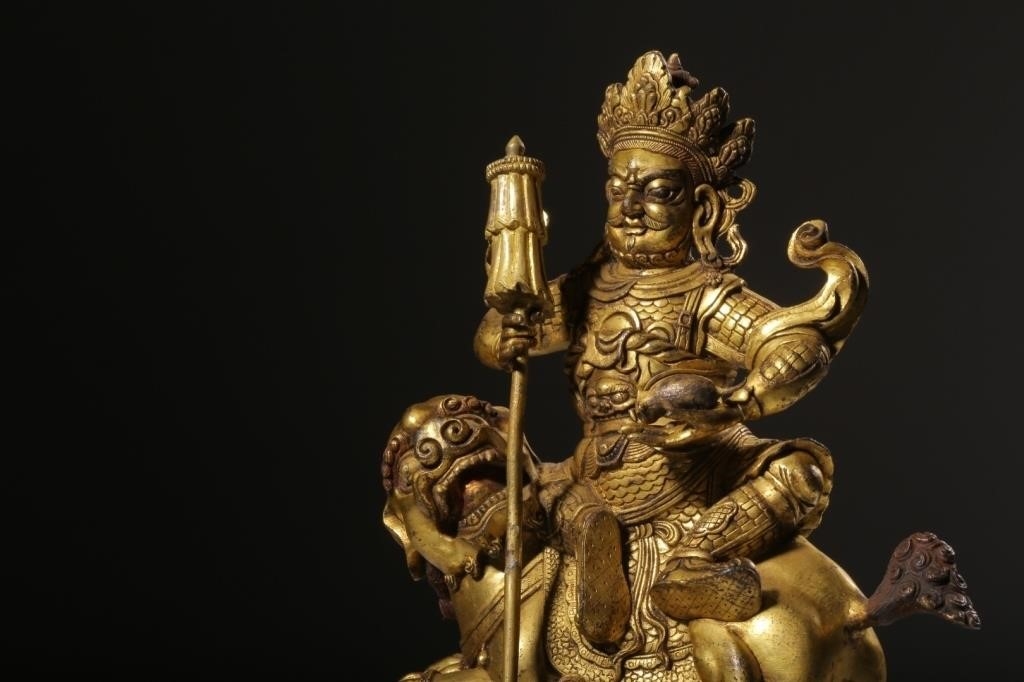 Chinese School | Chinese Gilt Bronze Buddha Statue | MutualArt