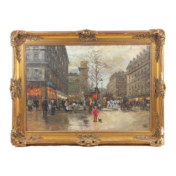 Robert Lebron | Parisian Street Scene | MutualArt