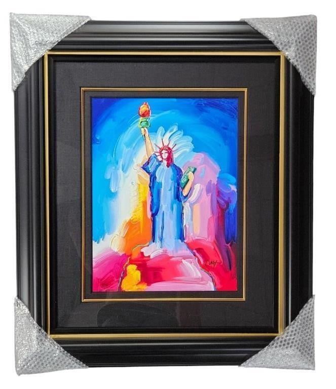 Peter Max | Signed Peter Max Statue of Liberty Serigraph New (2018 ...
