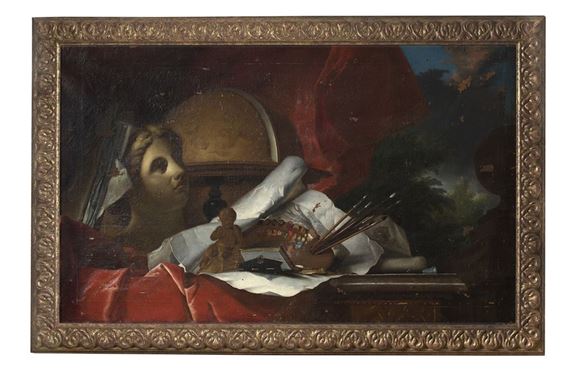 French School, 19th Century | Allegory of Fine Arts, oil on canvas ...