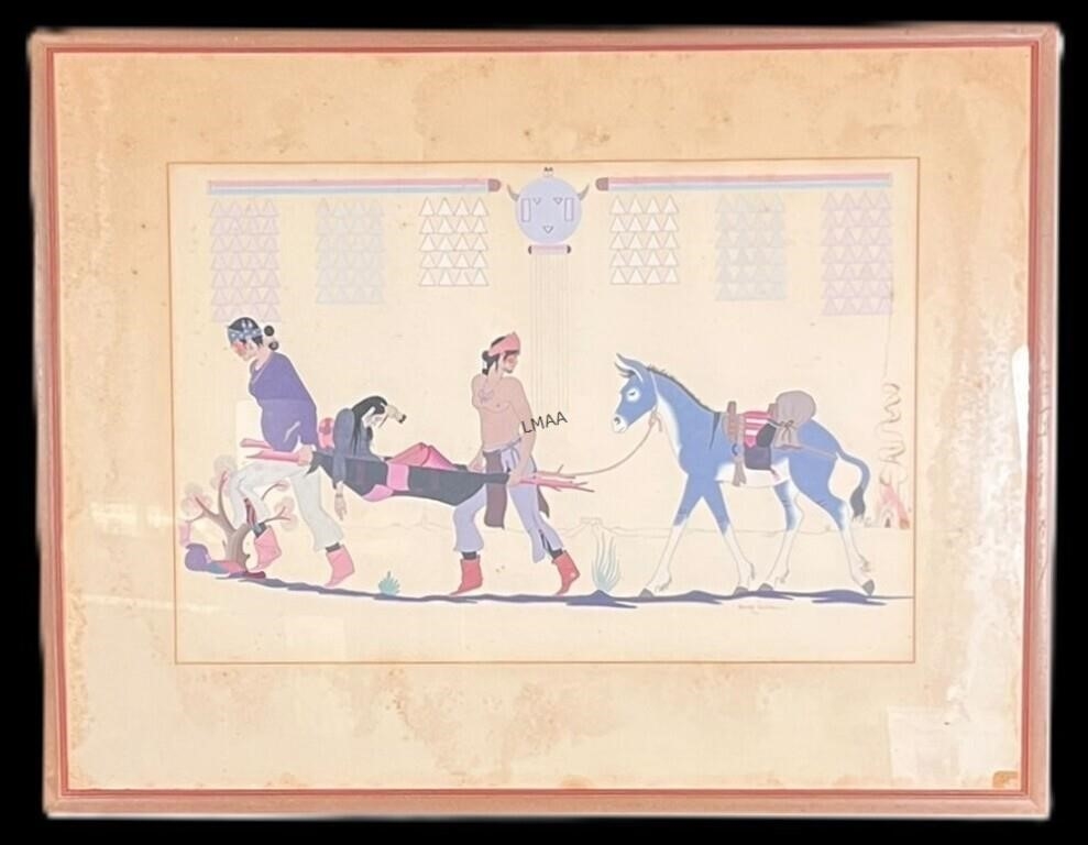 Gerald Nailor | GERALD NAILER, AMERICAN INDIAN ARTIST, PRINT | MutualArt