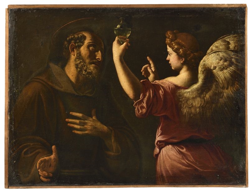 Antiveduto Grammatica | Saint Francis receiving the holy ampulla from ...