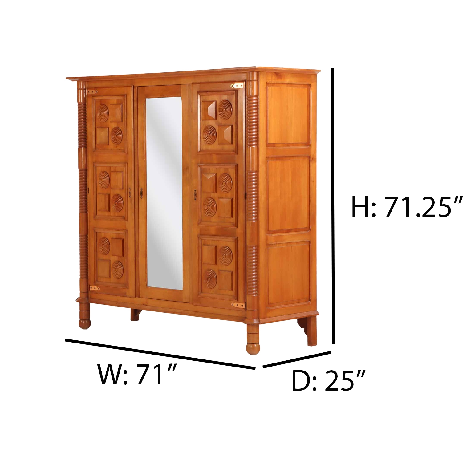 Charles Dudouyt | French mahogany cabinet (Circa 1940) | MutualArt