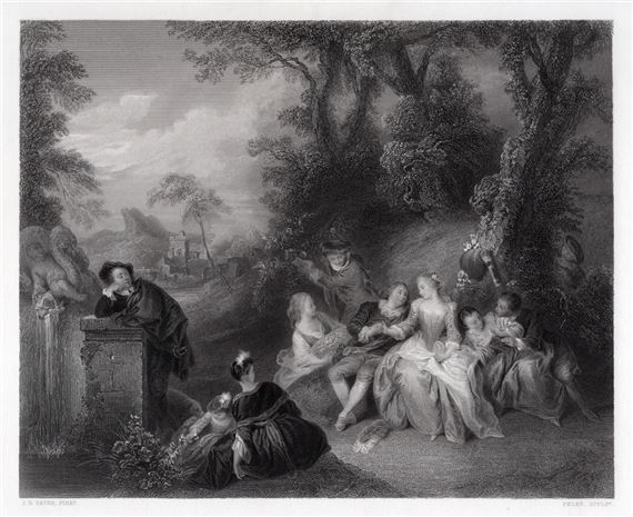 Jean-Baptiste Joseph Pater | 1800s Jean Baptiste Pater A fete Champetre ...