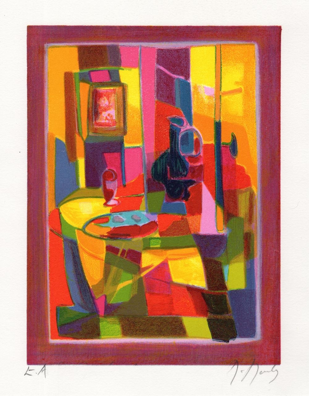 Marcel Mouly | Marcel Mouly Hand signed Lithograph The Atelier Artist ...