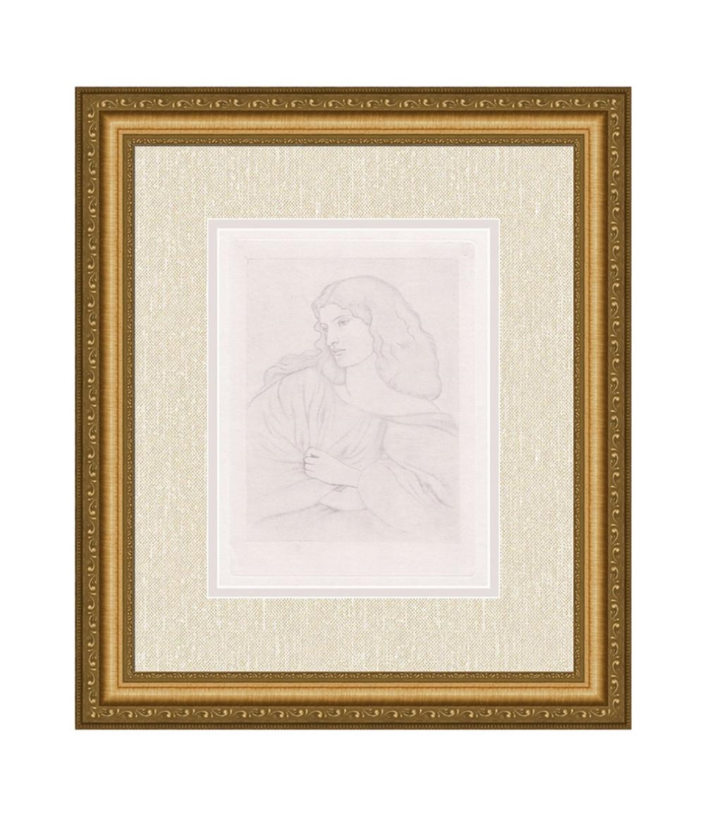 Dante Gabriel Rossetti | Dante Gabriel Rossetti A Study 1884 print ...