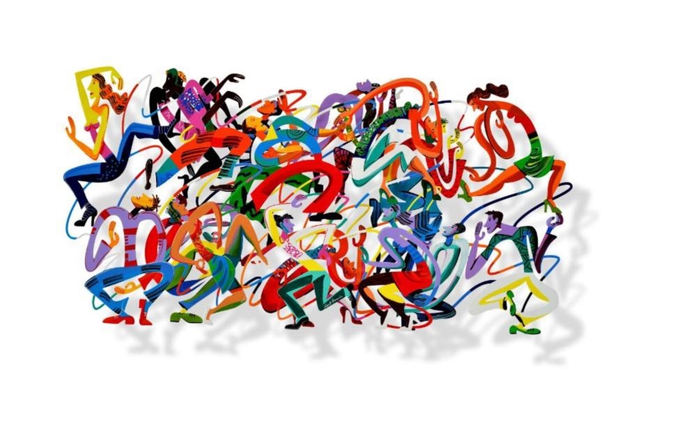 David Gerstein | David Gerstein- Mixed Media Cutout Aluminum Disco - Small | MutualArt