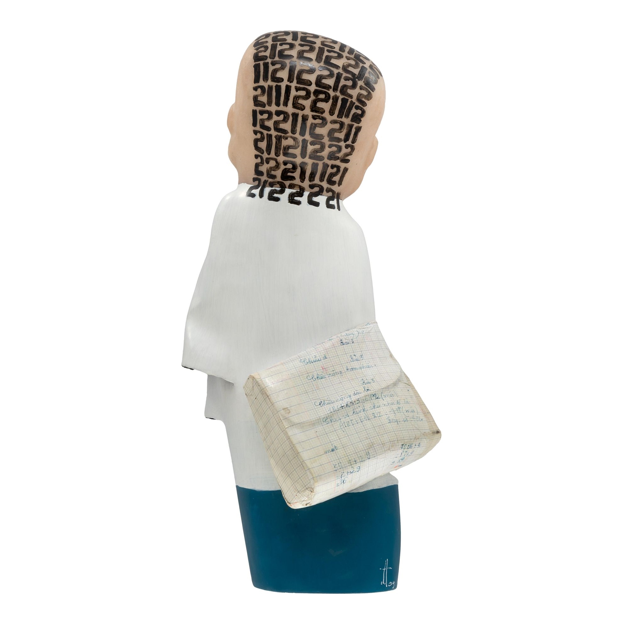 Dinh Cong Dat | Depicting a school girl with a graph paper design book ...