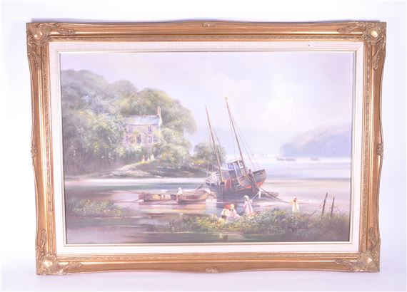 Ted Dyer | LATE 20TH CENTURY OIL ON CANVAS PAINTING (Late 20th Century ...