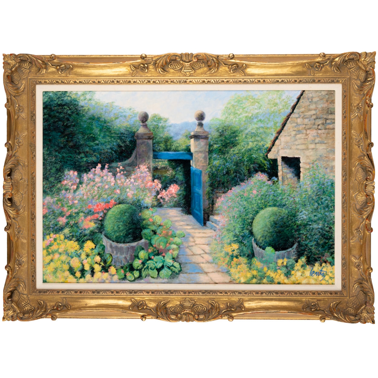 Jance Lentz | The Blue Gate at Snow Hills Manor, (1997) | MutualArt