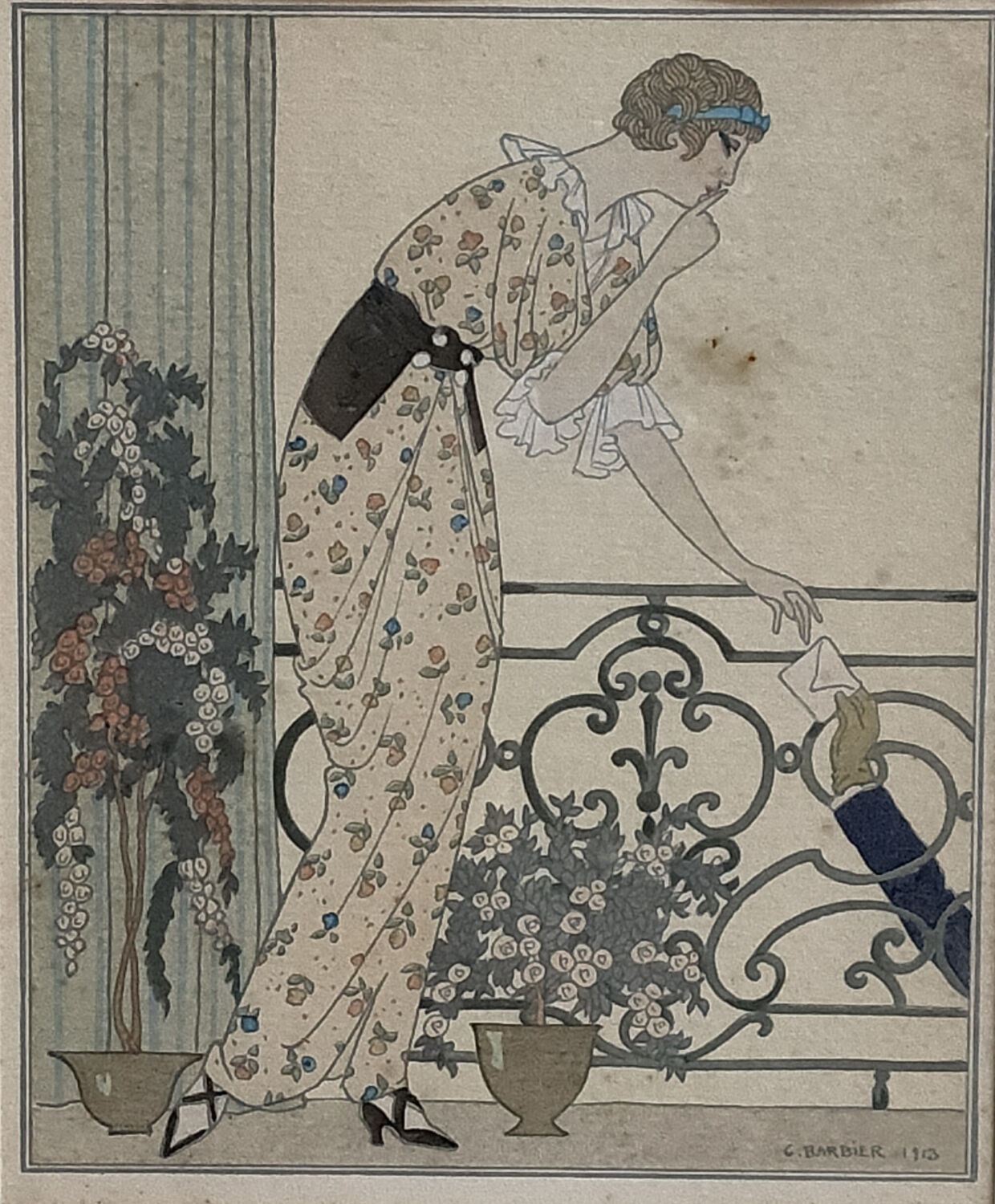 Georges Barbier | Le billet doux (1913) | MutualArt