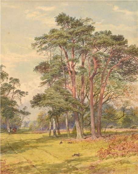 James Walsham Baldock | one of children picking berries (1866) | MutualArt