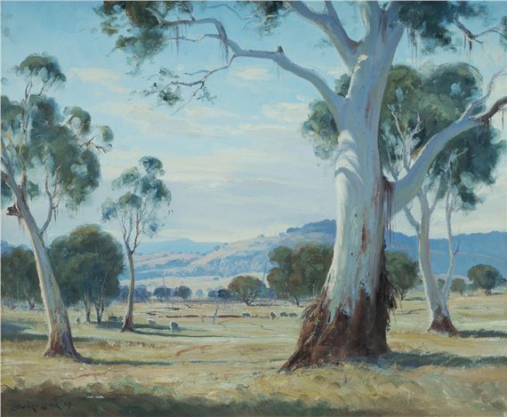 Leonard Hugh Long | Pheasant Gully - Sheep Country (1959) | MutualArt