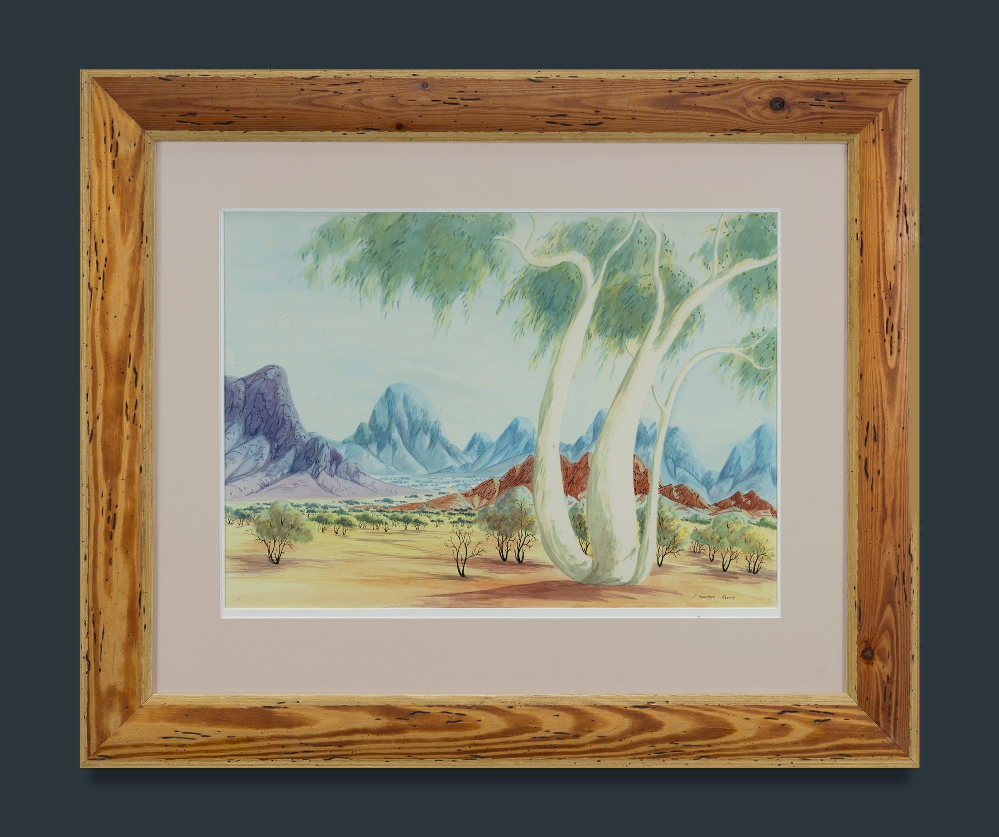 Therese Ryder | Ghost Gum and Ranges, Central Australia | MutualArt