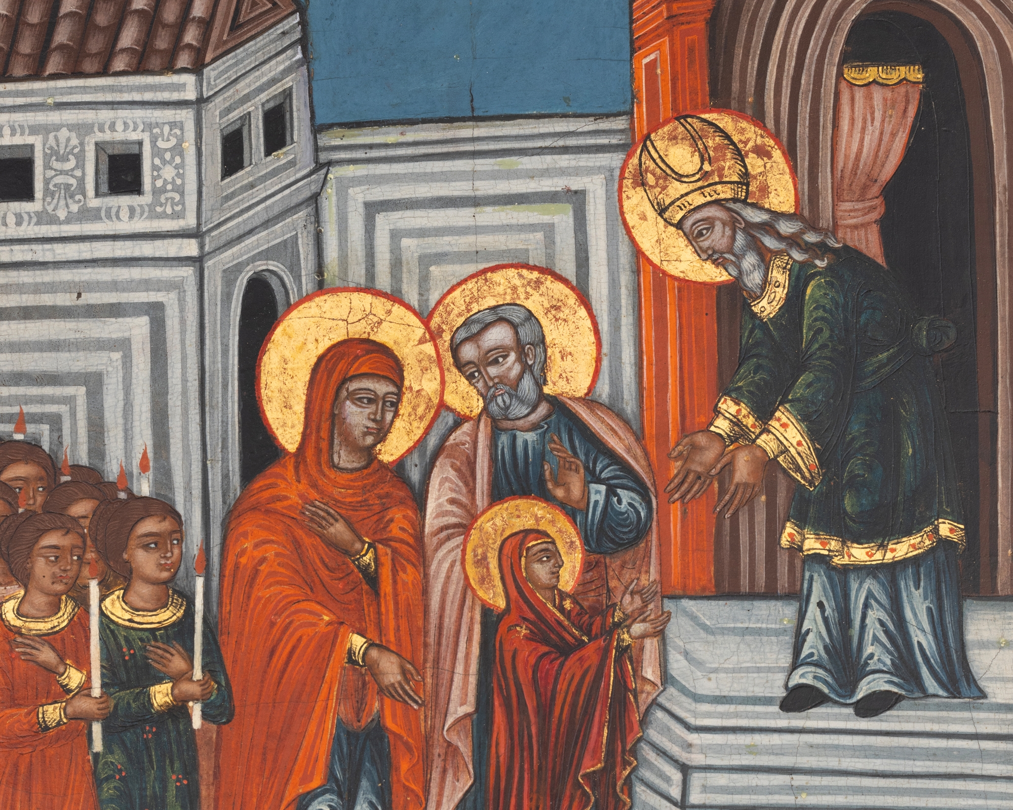 Transylvanian School, 18th Century | The Entry of the Mother of God ...