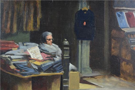 Herbert Abrams | Storekeeper Street Scene | MutualArt