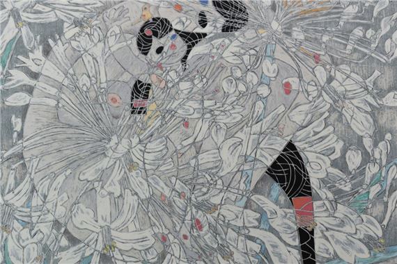 Jiang Tiefeng | Little White Flowers | MutualArt