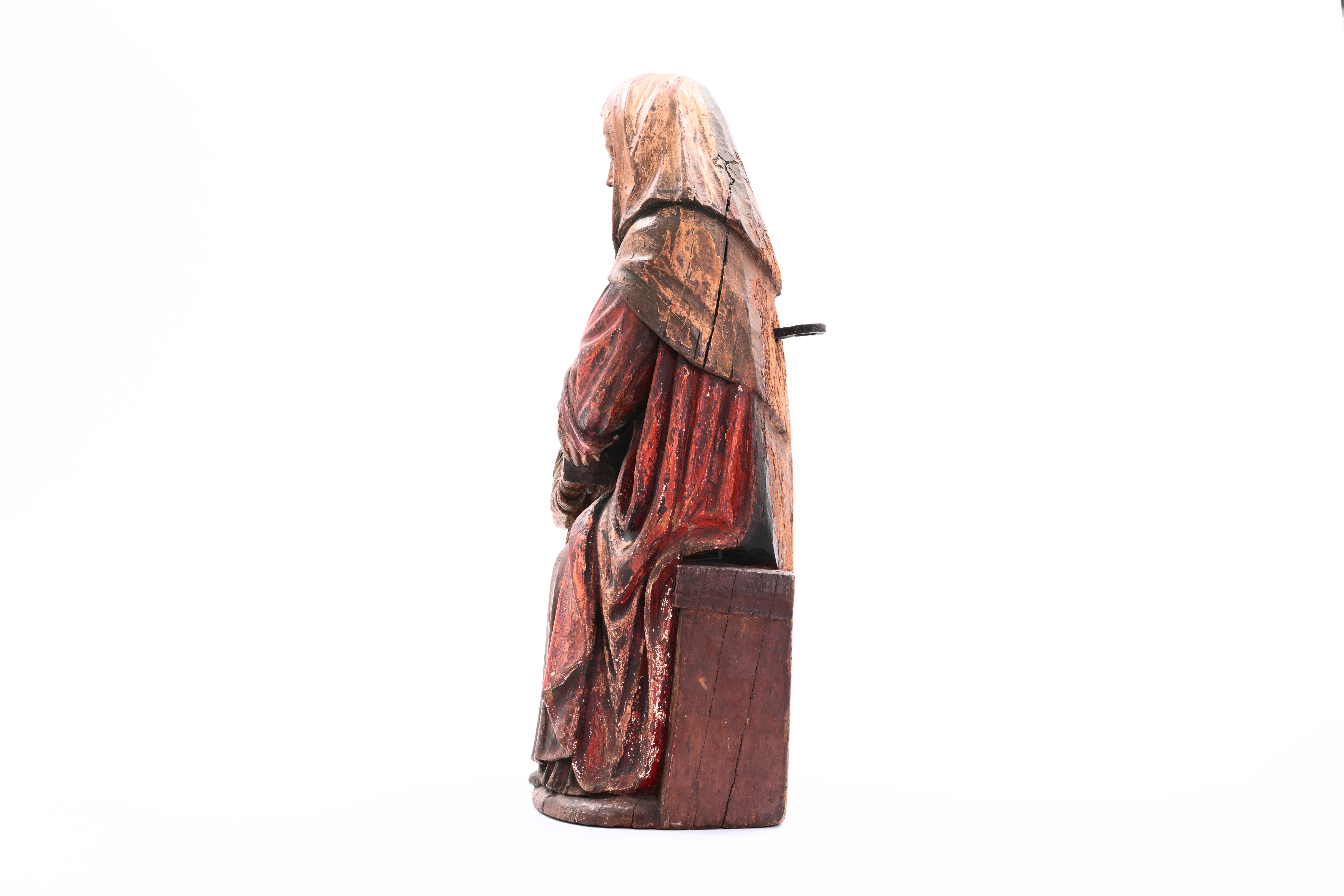 Flemish School, 16th Century | A Flemish polychromed carved wood 'Saint ...
