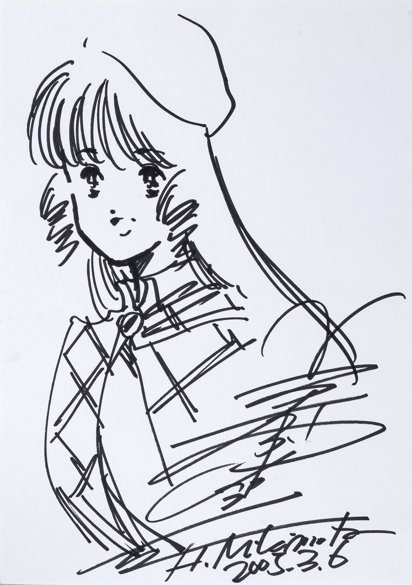 Mikimoto Haruhiko (1959) | Macross/Robotech - Lynn Minmai Sketch (2005 ...