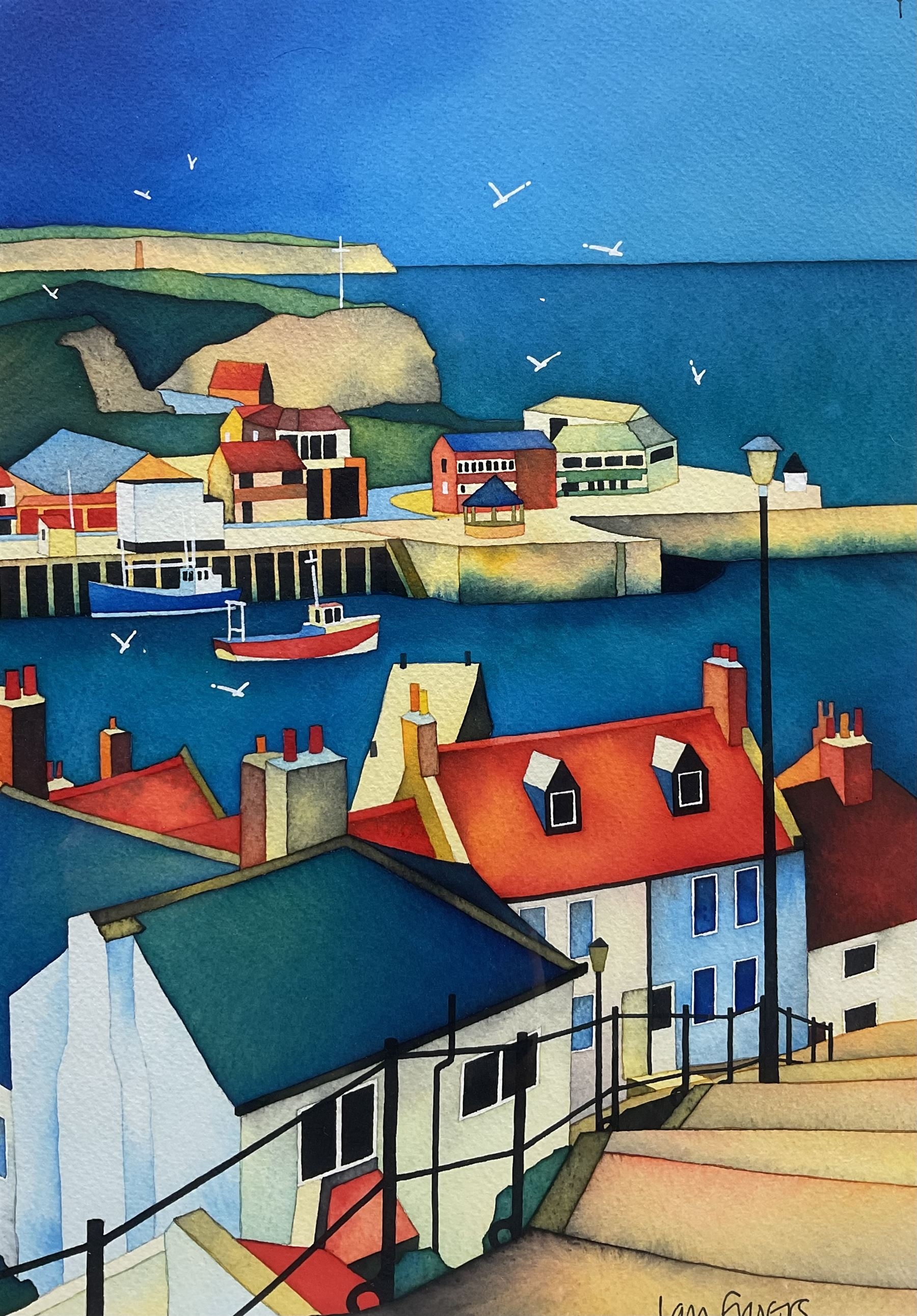 Ian Fryers | Whitby from the 199 Steps | MutualArt