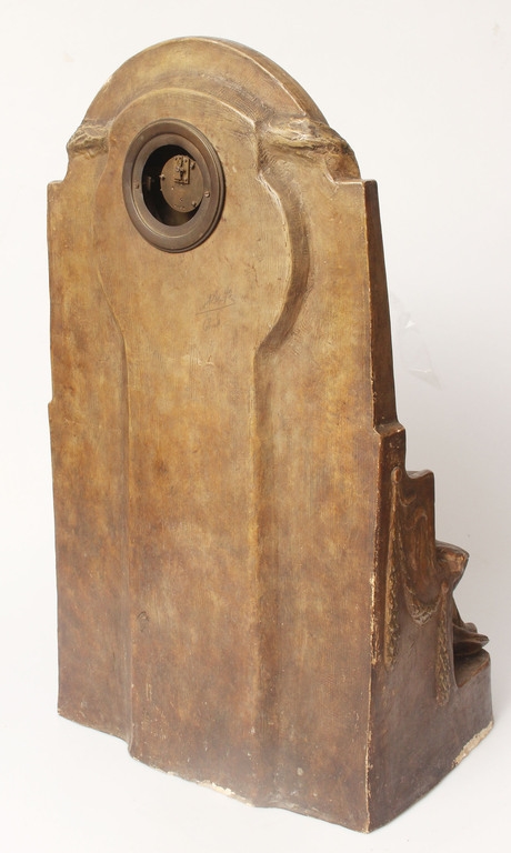 Friedrich Siegfried Goldscheider | Terracotta Mantel Clock (20th ...