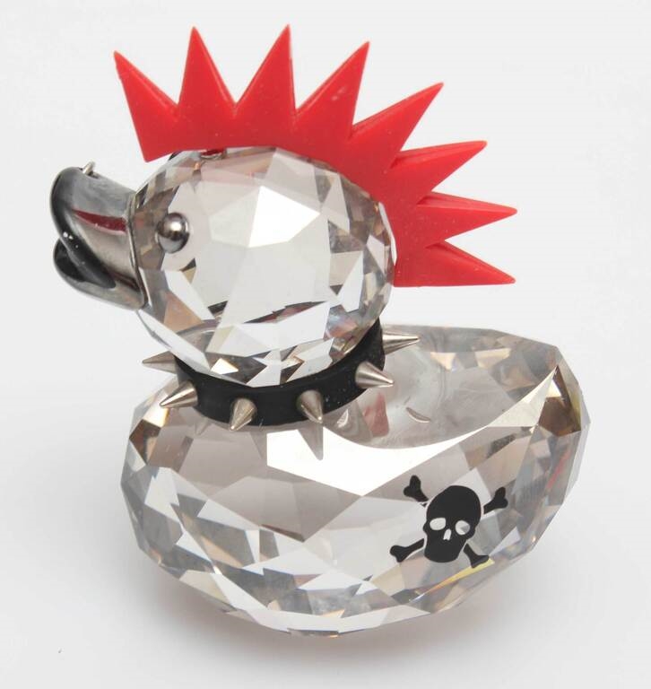 Unknown | Swarovski crystal figurine set ''Ducks'' (3 pieces (21st ...