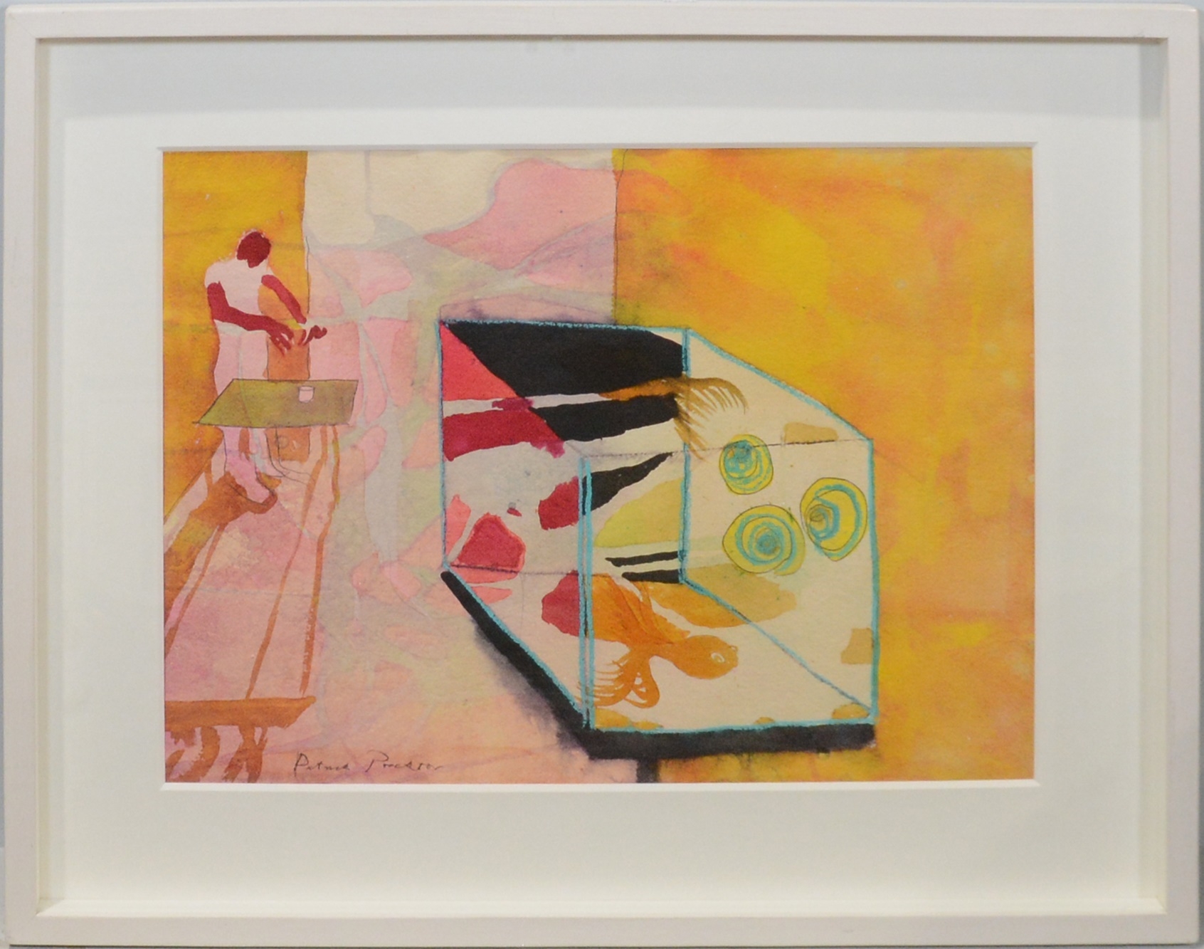 Patrick Procktor | Figure and fishtank, | MutualArt