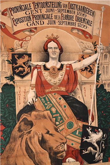 Constant Montald | Poster for the Provincial Exhibition in Ghent of ...