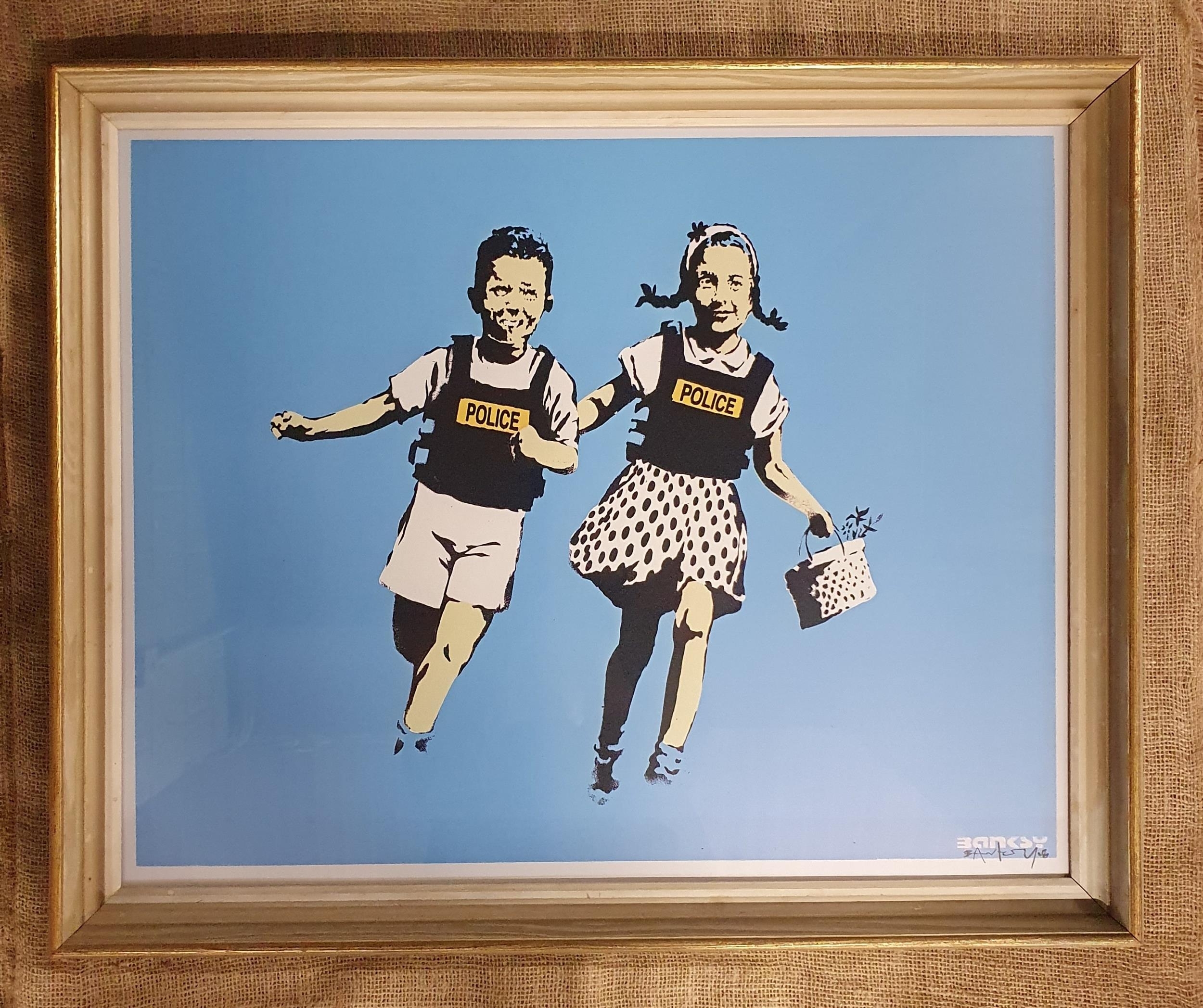 Banksy | After Banksy a large coloured Print. x cm approx | MutualArt
