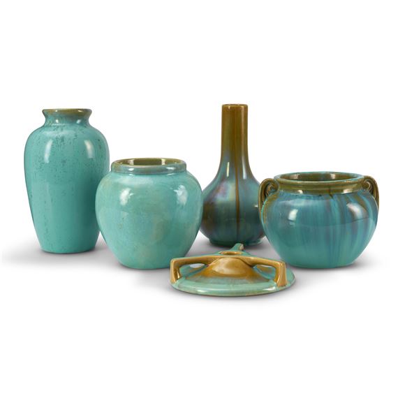 Fulper Pottery Company | FIVE FULPER POTTERY ITEMS | MutualArt