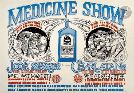 Rick Griffin | Medicine show - The New Improved Jook Savages (1967 ...