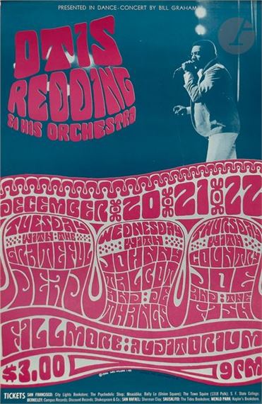 Wes Wilson | Otis Redding and His Orchestra (1966) | MutualArt