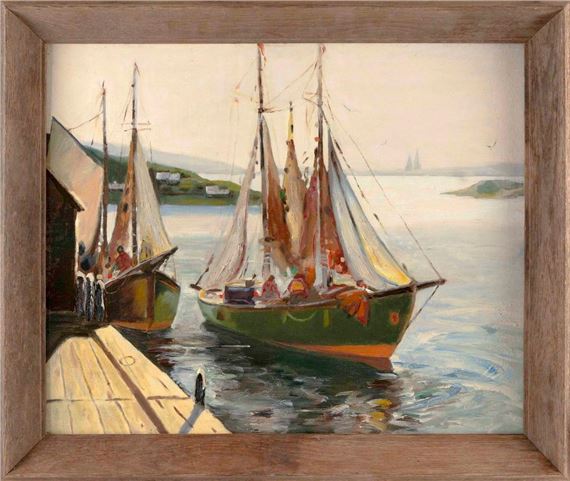 Anthony Thieme | Dock scene | MutualArt