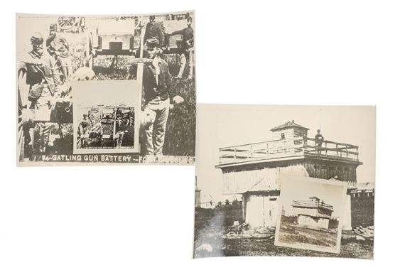 Frank Jay Haynes | Dakota Territory Gatling Gun Battery and Blockhouse ...