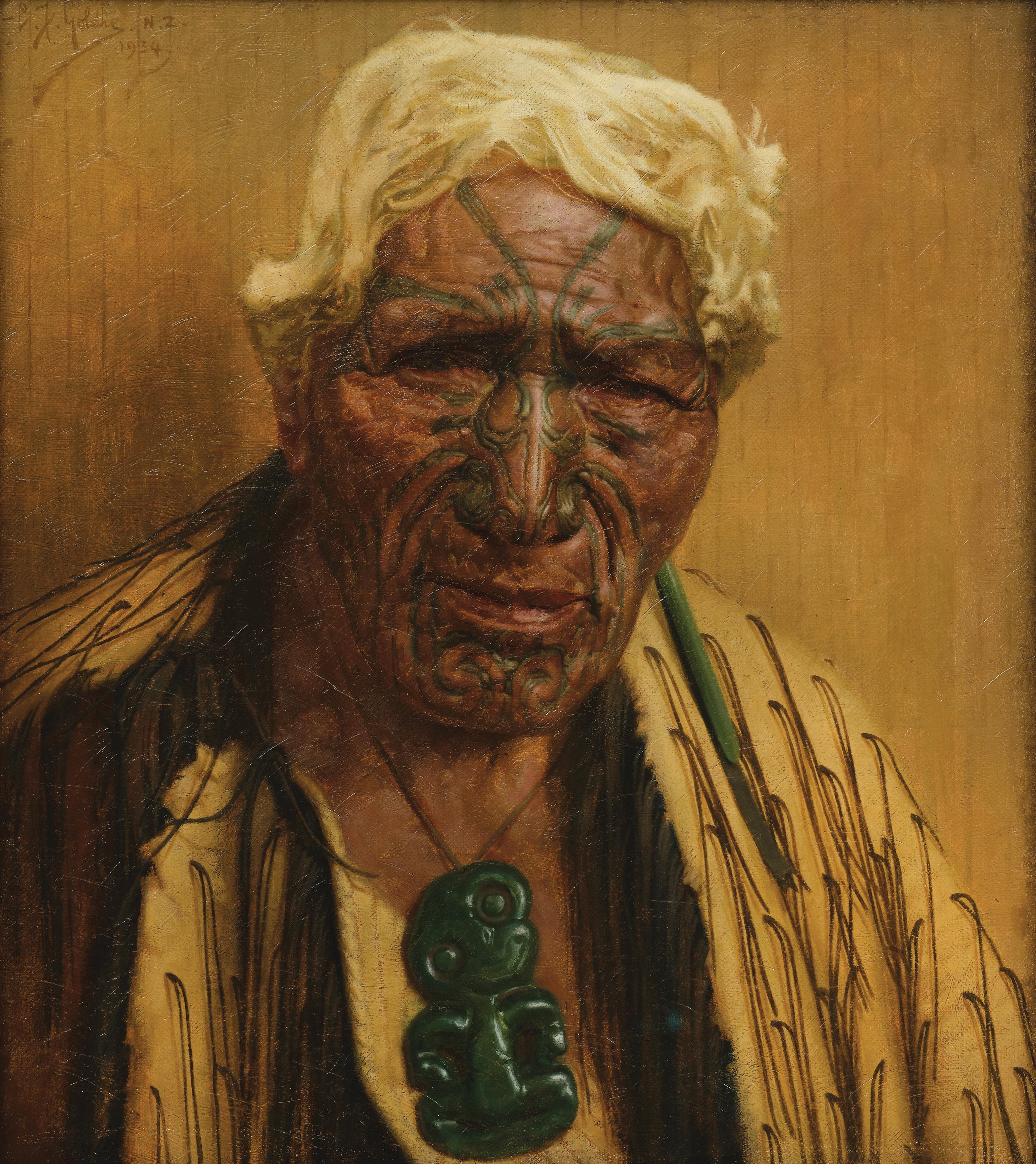 Charles Frederick Goldie | A Rangatira of High Lineage, Takahi Atama ...