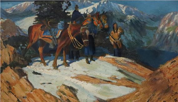 Robert Wesley Amick | Native American Scout and Soldiers | MutualArt